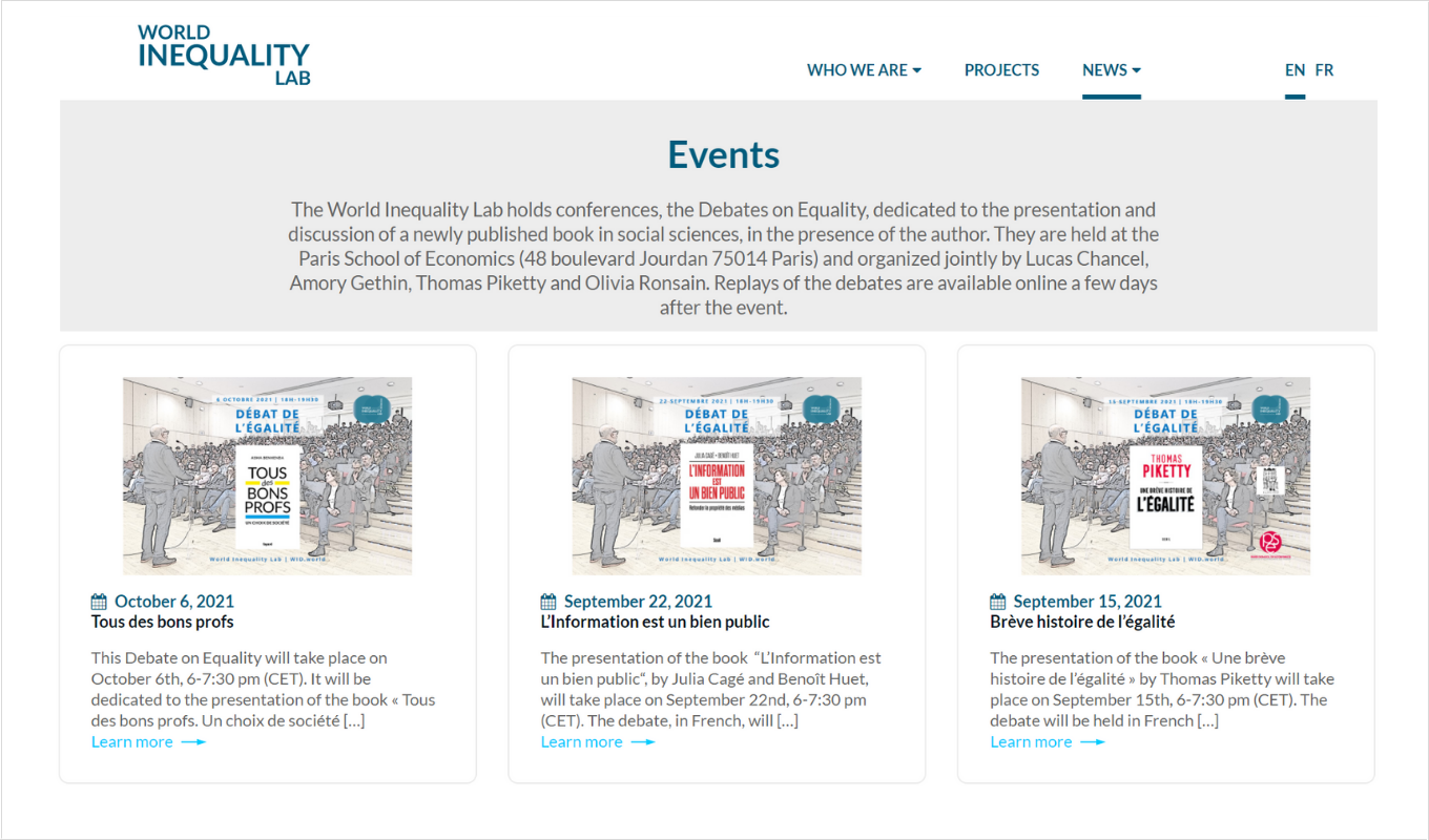 Discover our new website: InequalityLab.world - WID - World Inequality Database